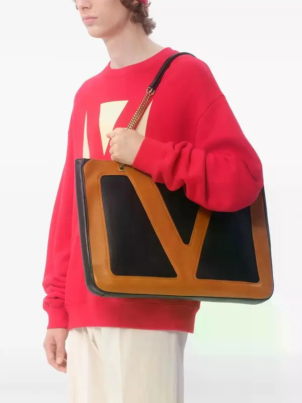Valentino Garavani Crewneck Sweatshirt With Chez Print - Red