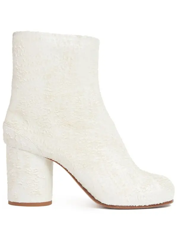 MAISON MARGIELA 80mm Tabi Ankle Boots - White