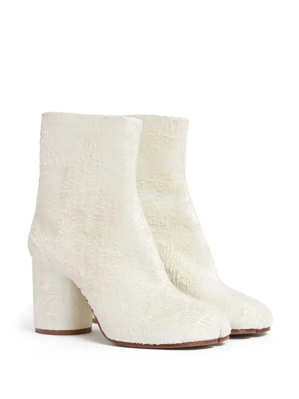 MAISON MARGIELA 80mm Tabi Ankle Boots - White