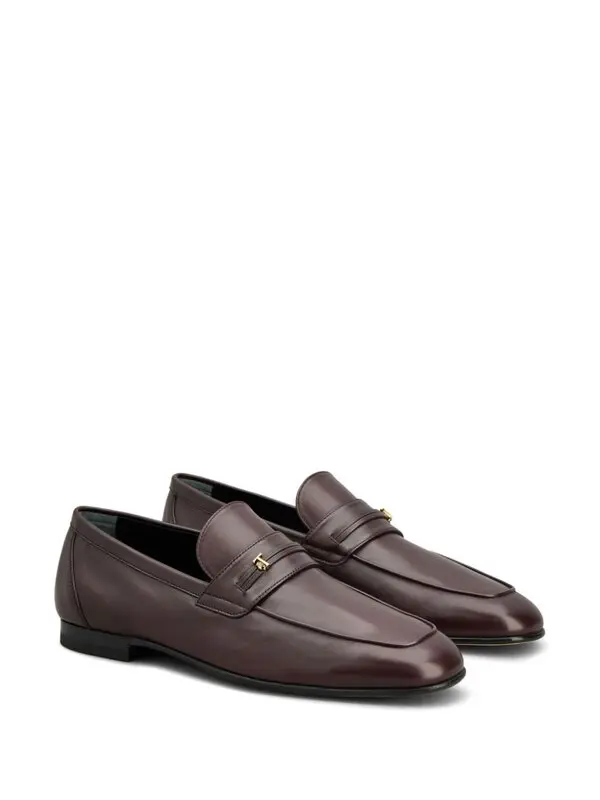 TOD'S Leather Loafers - Red