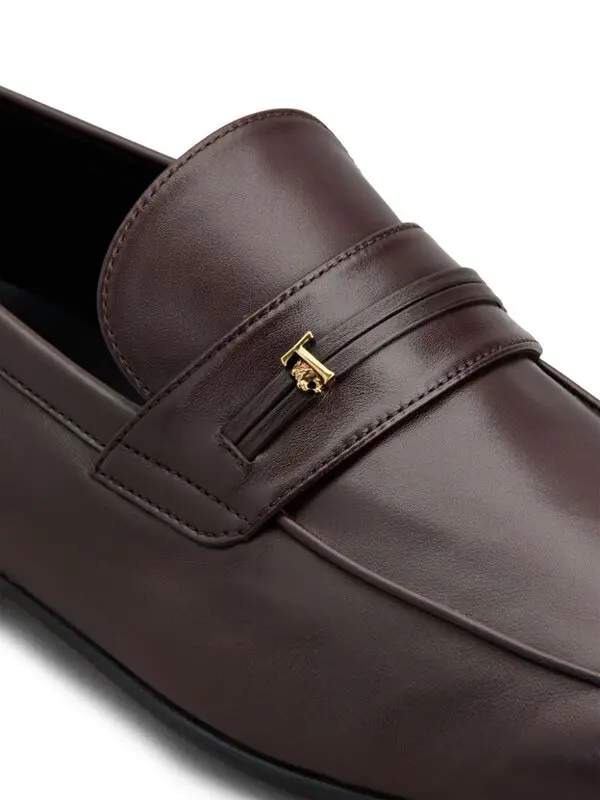 TOD'S Leather Loafers - Red