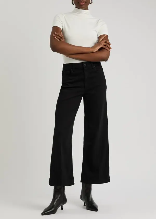 Paige Vanessa Cropped Wide-leg Jeans