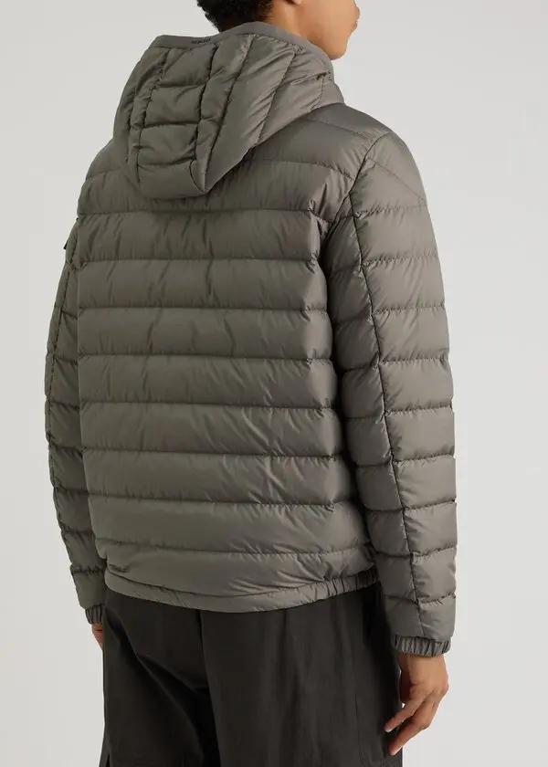 Moncler Galion Quilted Shell Jacket - Brown