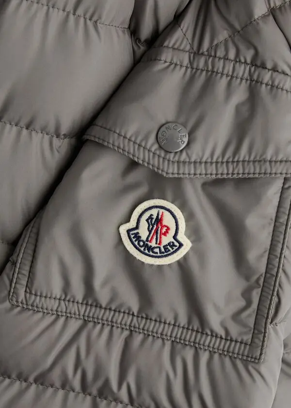Moncler Galion Quilted Shell Jacket - Brown