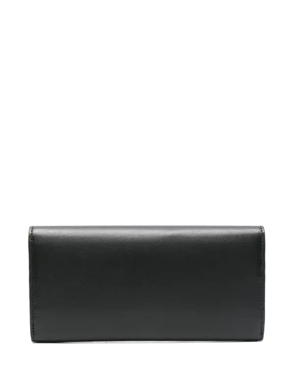 TOTEME T-lock Leather Wallet - Black