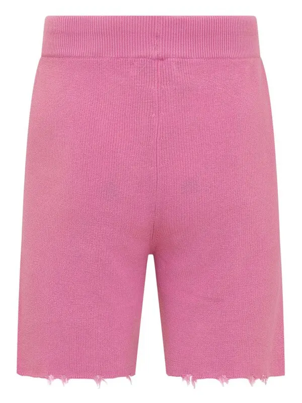 LANEUS Raw-cut Knit Shorts