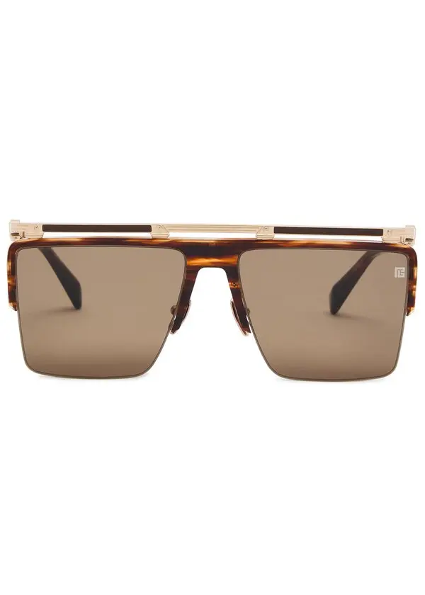 Balmain Triomphe Aviator-style Sunglasses
