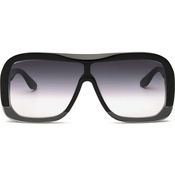 Dezi Afters Shield Sunglasses - Black / Black Faded