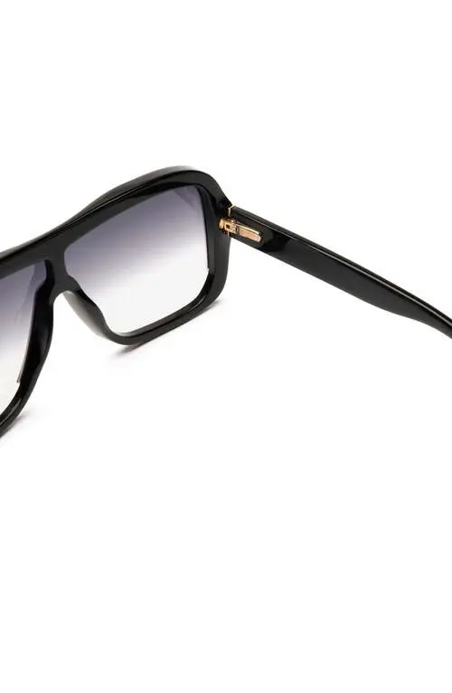 Dezi Afters Shield Sunglasses - Black / Black Faded