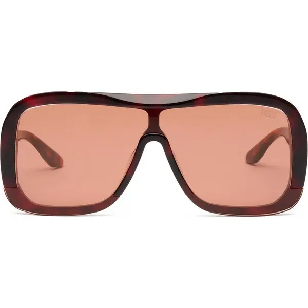 Dezi Afters Shield Sunglasses - Fiery Tortoise / Orange