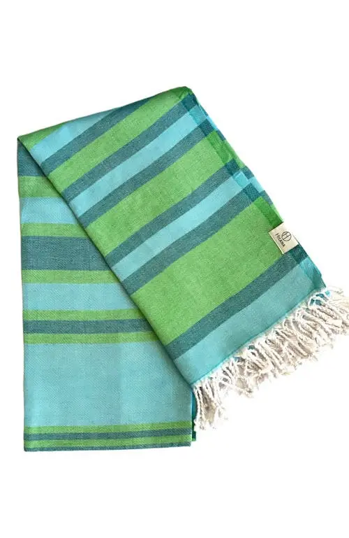 ECO HILANA Samara Striped Sustainable Turkish Towel - Green