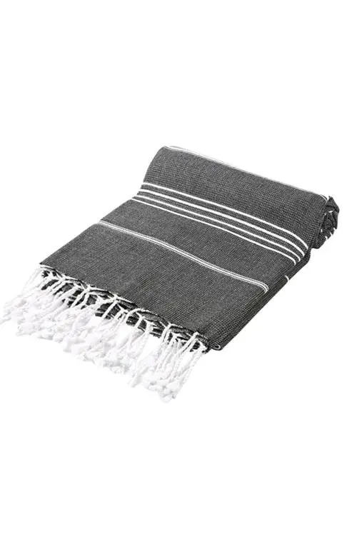 ECO HILANA Pure Series Sustainable Turkish Towel - Black