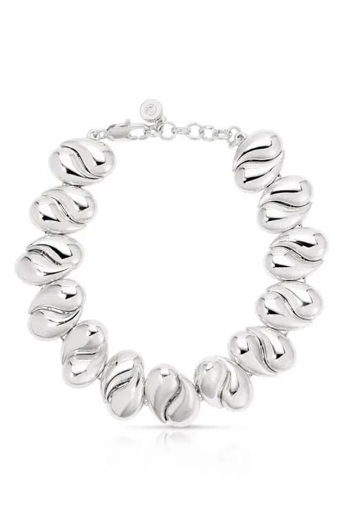 Ettika Teardrop Link Bracelet - Silver