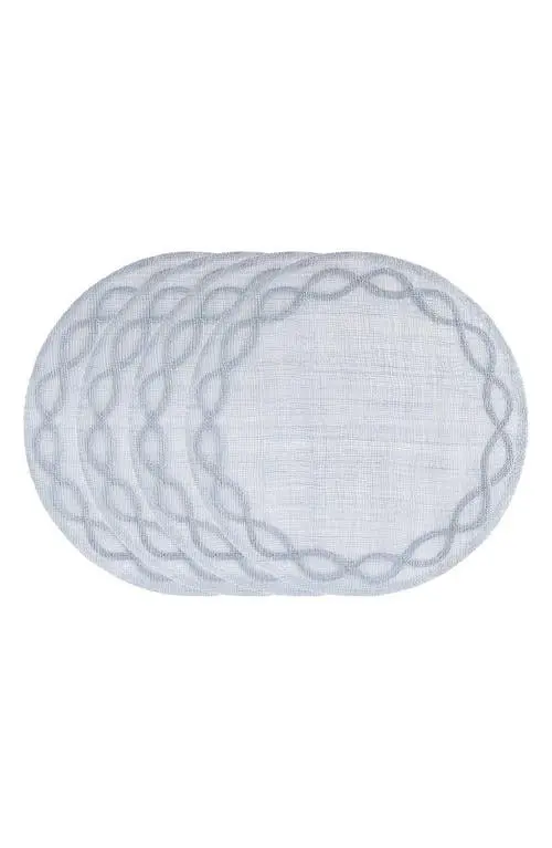 JULISKA Tuileries Garden Set Of 4 Placemats - Chambray