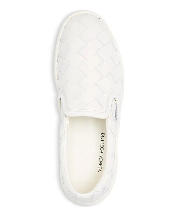 Bottega Veneta Sawyer Woven Slip-on Sneakers - Bianco
