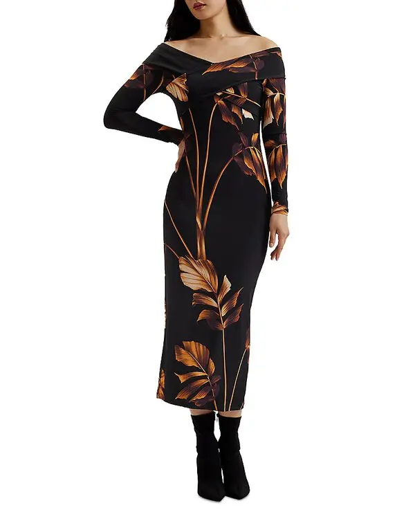 Ted Baker London Bodycon Midi Dress - Black