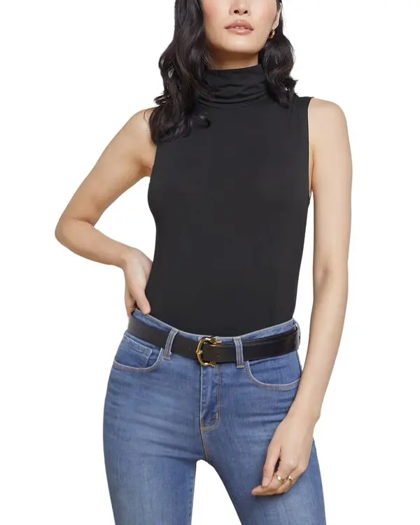 L'Agence Ceci Sleeveless Top - Black