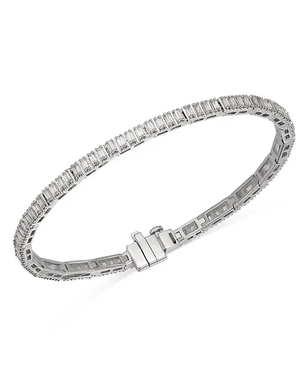 Bloomingdale'S Diamond Baguette Tennis Bracelet 1.5 Tcw - White Gold