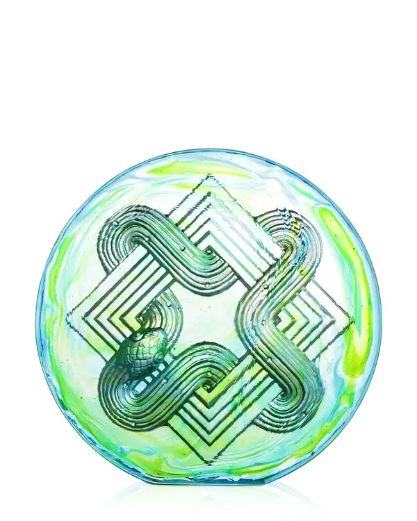 LIULI Endless New Horizons Crystal 2025 Snake Paperweight - Green