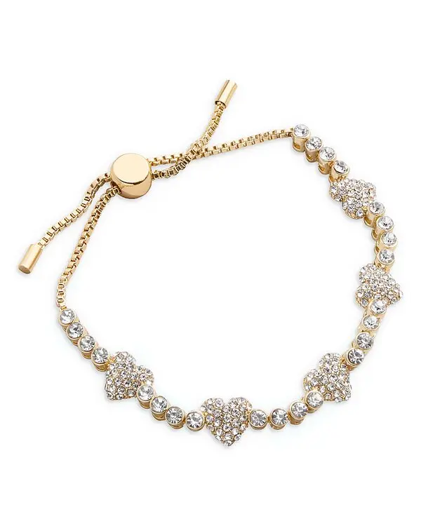 Baublebar Eloise Heart Cluster Bolo Bracelet - Gold
