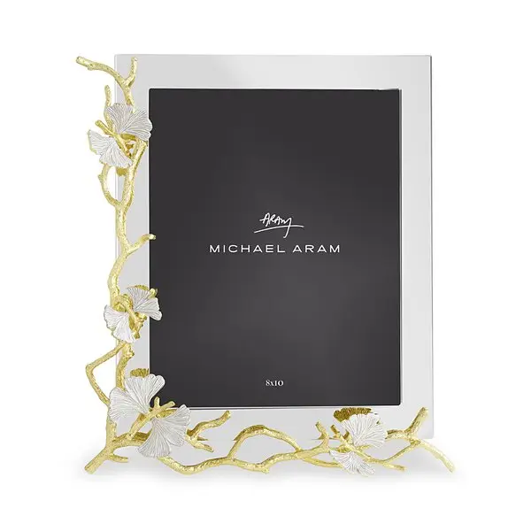 Michael Aram Butterfly Ginkgo Gold Reflective Frame, 8 X 10 - Silver