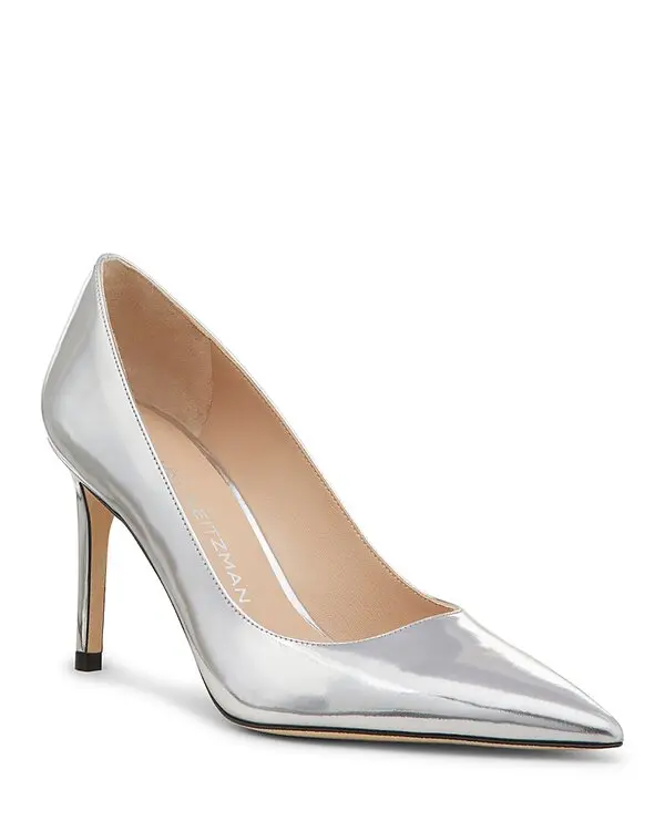 STUART WEITZMAN Power 85 Pumps - Silver
