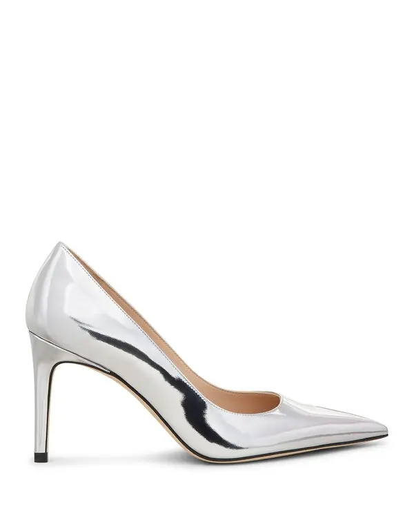 STUART WEITZMAN Power 85 Pumps - Silver