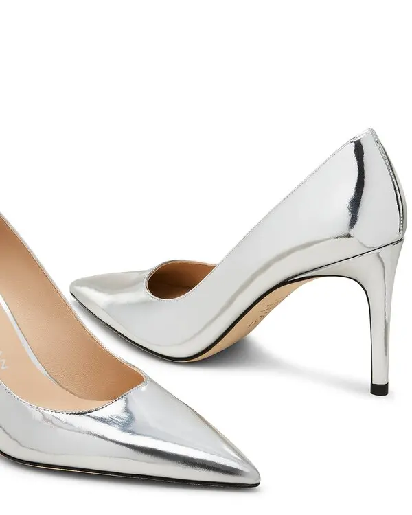 STUART WEITZMAN Power 85 Pumps - Silver