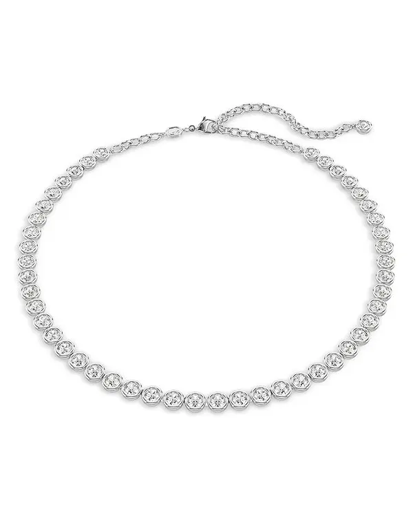 SWAROVSKI Imber Round Cut Tennis Necklace - Silver