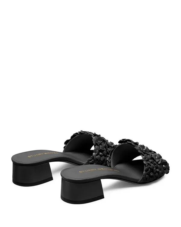 STUART WEITZMAN Meadow 35 Leather Slide Sandals