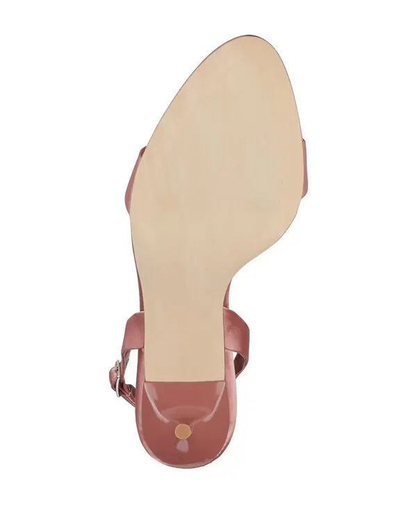Jeffrey Campbell Go Getter Slingback Sandals - Rose Pink Satin