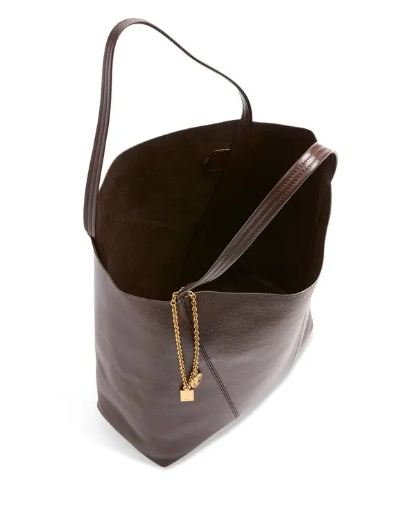 Chloé Spin Large Leather Tote - Kohl Brown