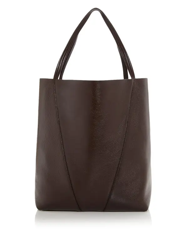 Chloé Spin Large Leather Tote - Kohl Brown
