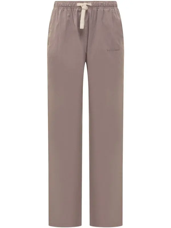 Palm Angels Logo-embroidered Trousers - Neutrals
