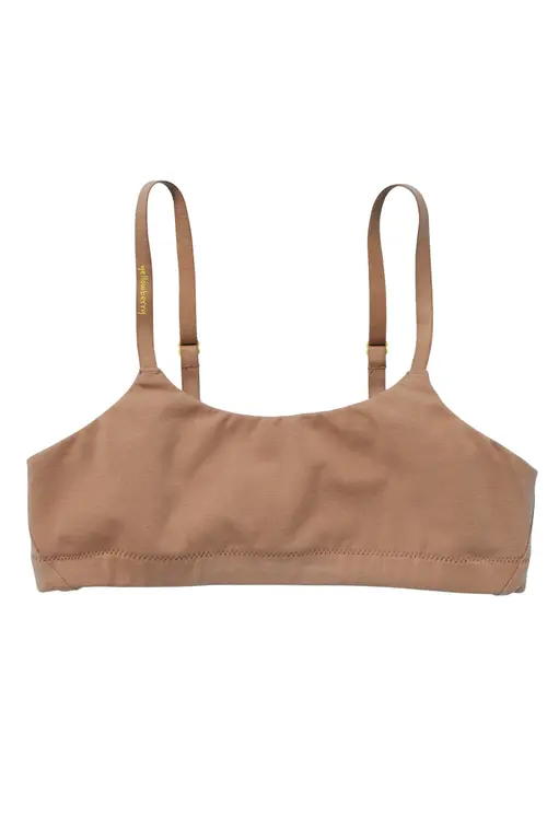 YELLOWBERRY Pipit Pima Cotton Bra - Mocha