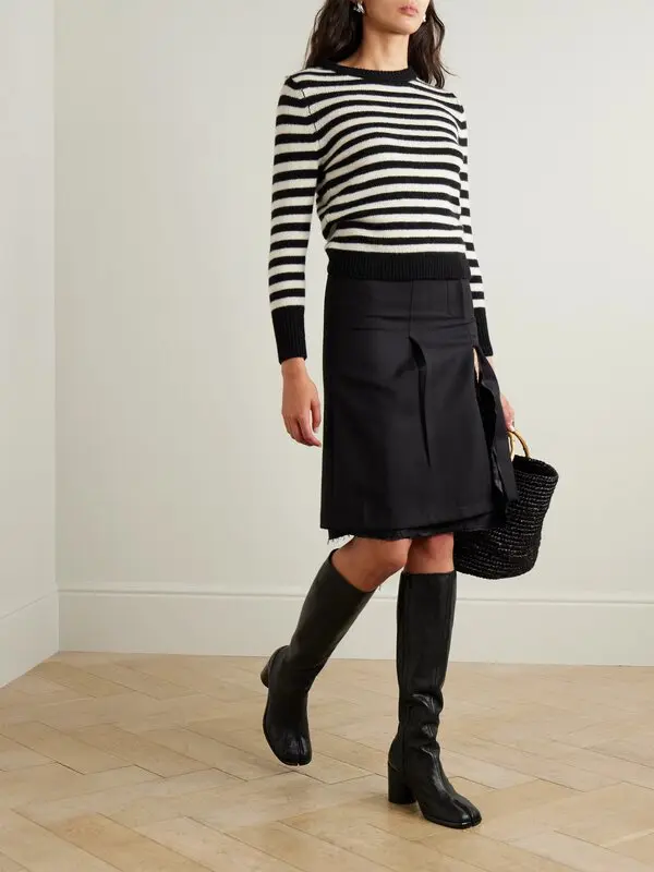 Suzie Kondi Sarra Striped Cashmere Sweater