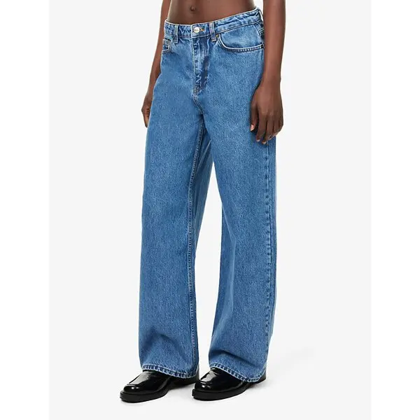 SKALL STUDIO Willow Wide-leg Mid-rise Denim Jeans