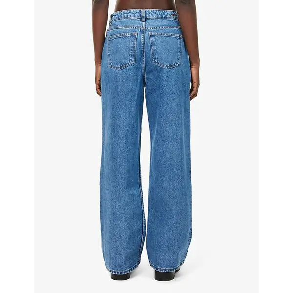 SKALL STUDIO Willow Wide-leg Mid-rise Denim Jeans