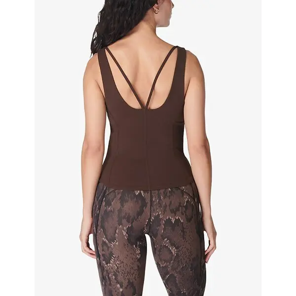 Sweaty Betty Sculpting Stretch-woven Tank Top