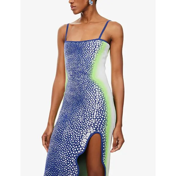 Ph5 Heather Shoulder-Straps Maxi Dress In Navy Green - 51% Off |  Editorialist
