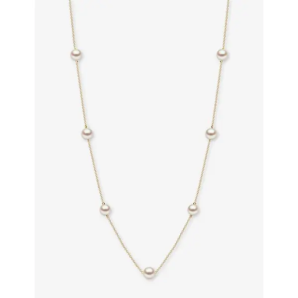 Yoko London Classic Freshwater Pearl Necklace - Yellow Gold