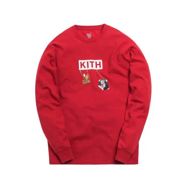 Kith X Cocacola Global Long Sleeve Tee Shirt - Red | Editorialist