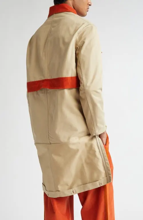 BODE Corduroy Trim Cotton Twill Hunting Jacket