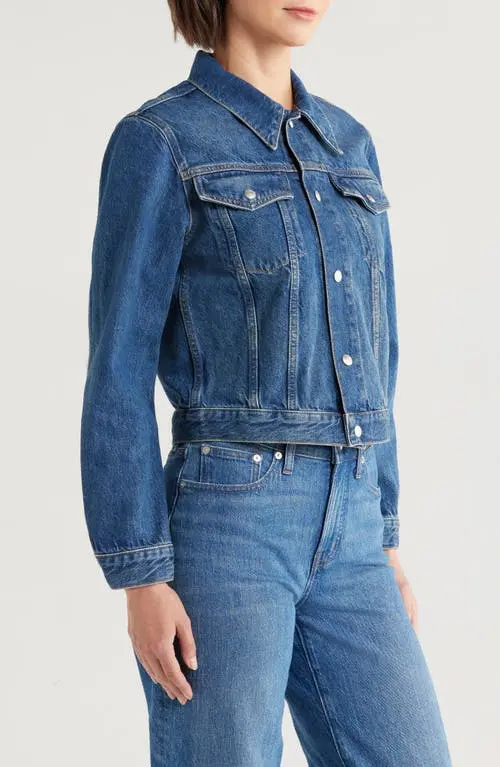 RE/DONE Baby Trucker Denim Jacket - Faded Rider
