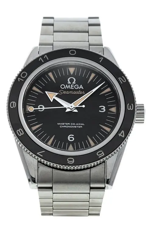 WATCHFINDER & CO. Omega Seamaster 300-meter Bracelet Watch - Black