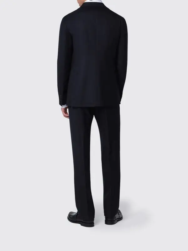 Tagliatore Single-breasted Suit In Pure Virgin Wool With One-button Jacket