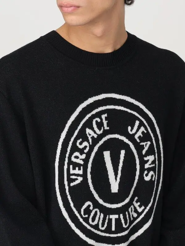 Versace Embroidered Logo Sweater