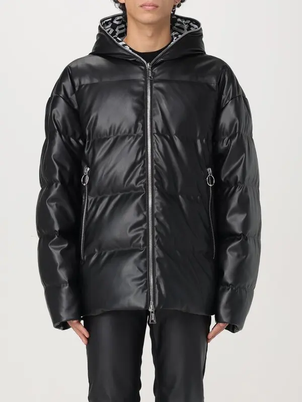 Versace Padded Hooded Jacket - Black