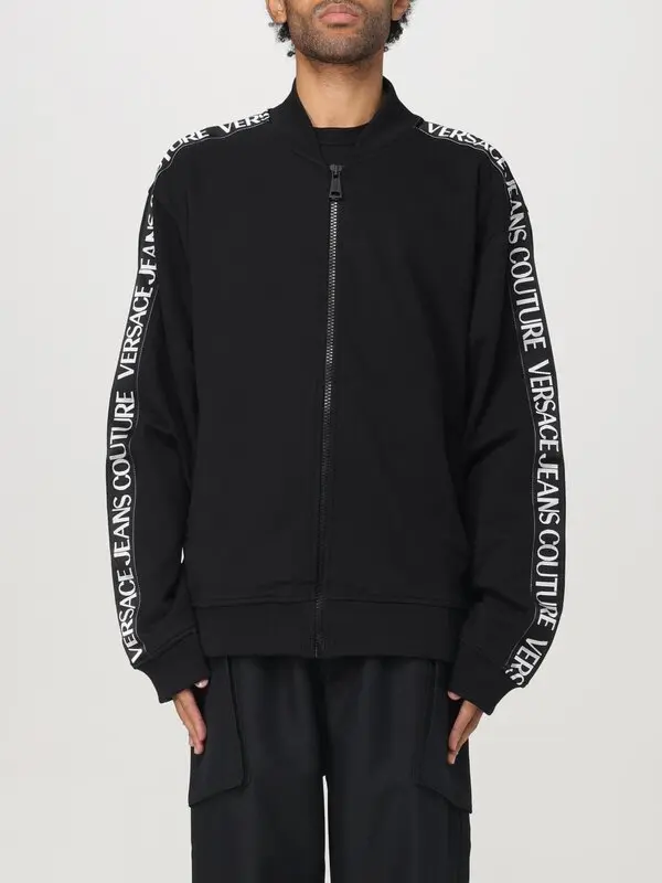 Versace Zip Up Sweatshirt - Black