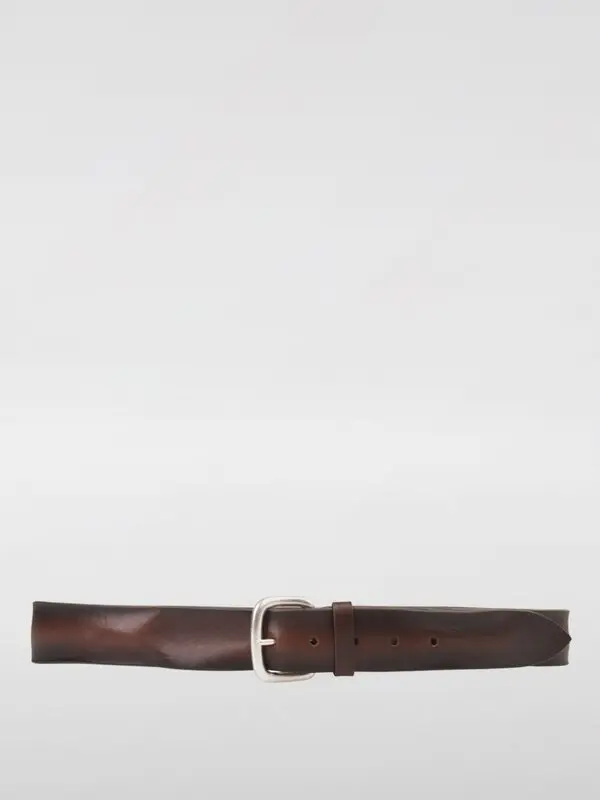 ORTIGNI Leather Belt - Brown